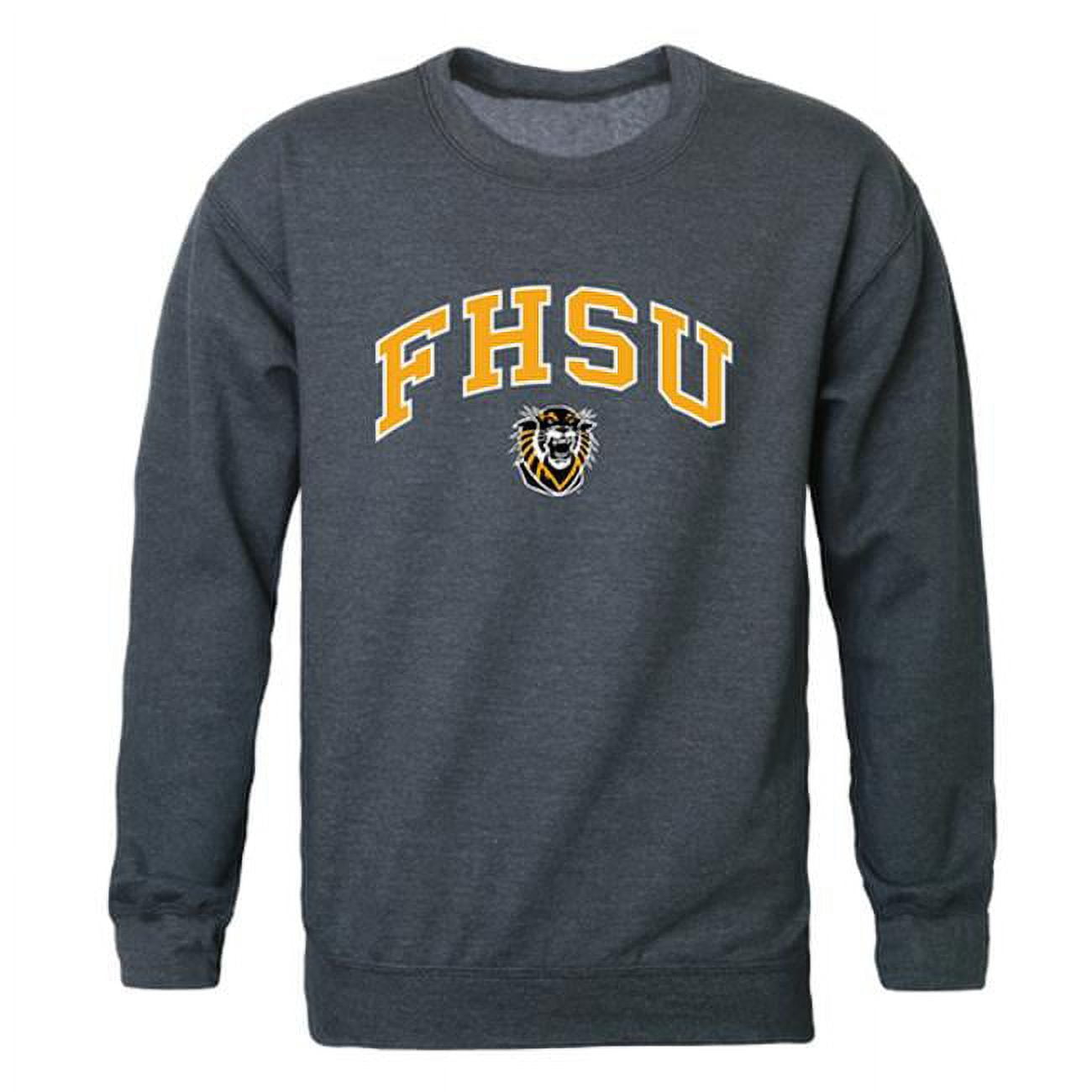 W Republic 541-442-HCH-03 Fort Hays State University Campus Crewneck T-Shirt, Heather Charcoal 2 ...