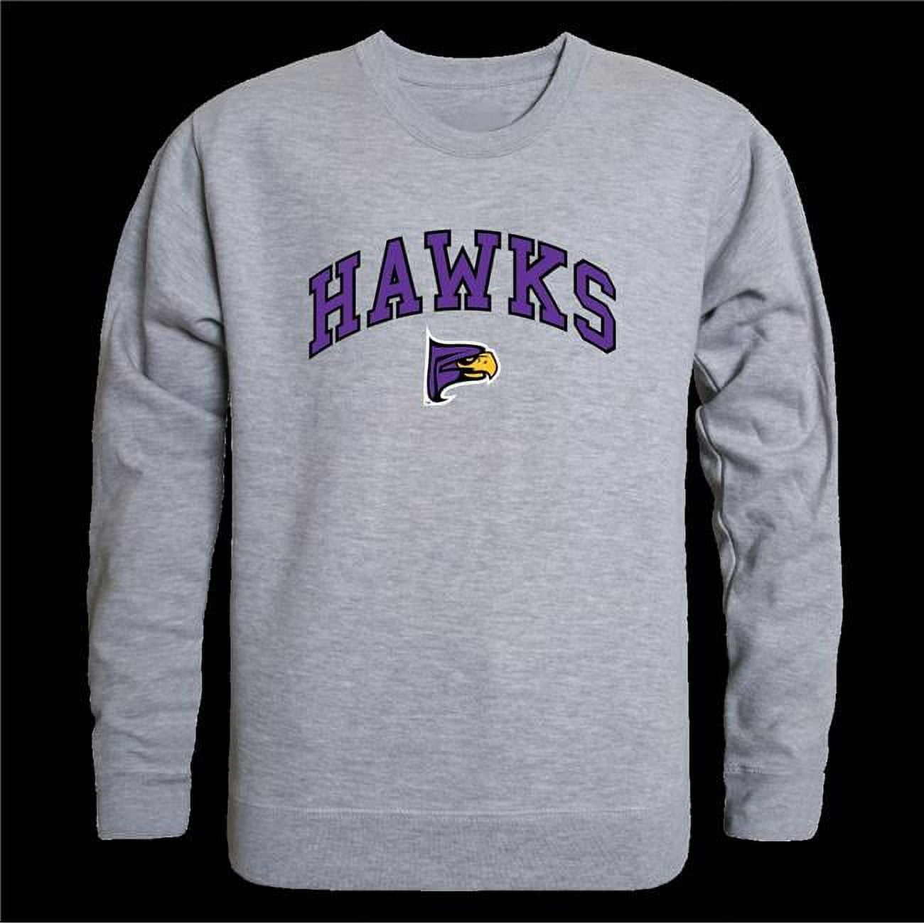 W Republic 541-654-HGY-04 Hunter College Hawks Campus Crewneck Sweatshirt, Heather Grey - Extra ...