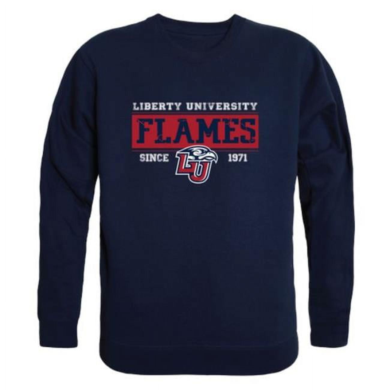 W Republic 544-129-NVY-03 Liberty University Campus Crewneck Sweatshirt ...