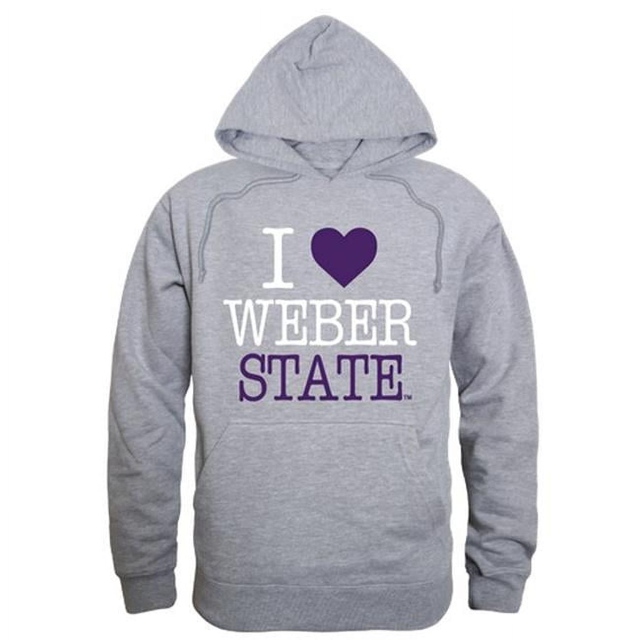 W Republic 553-251-HGY-02 Weber State University Mens I Love Hoodie ...