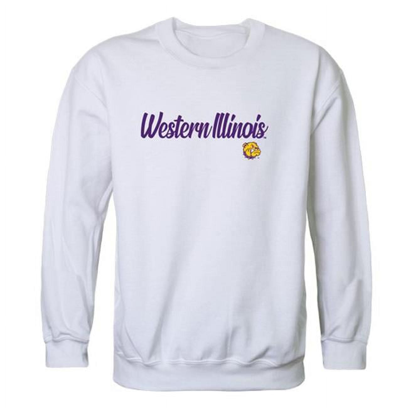 W Republic 556-405-WHT-03 Western Illinois University Script Crewneck T ...