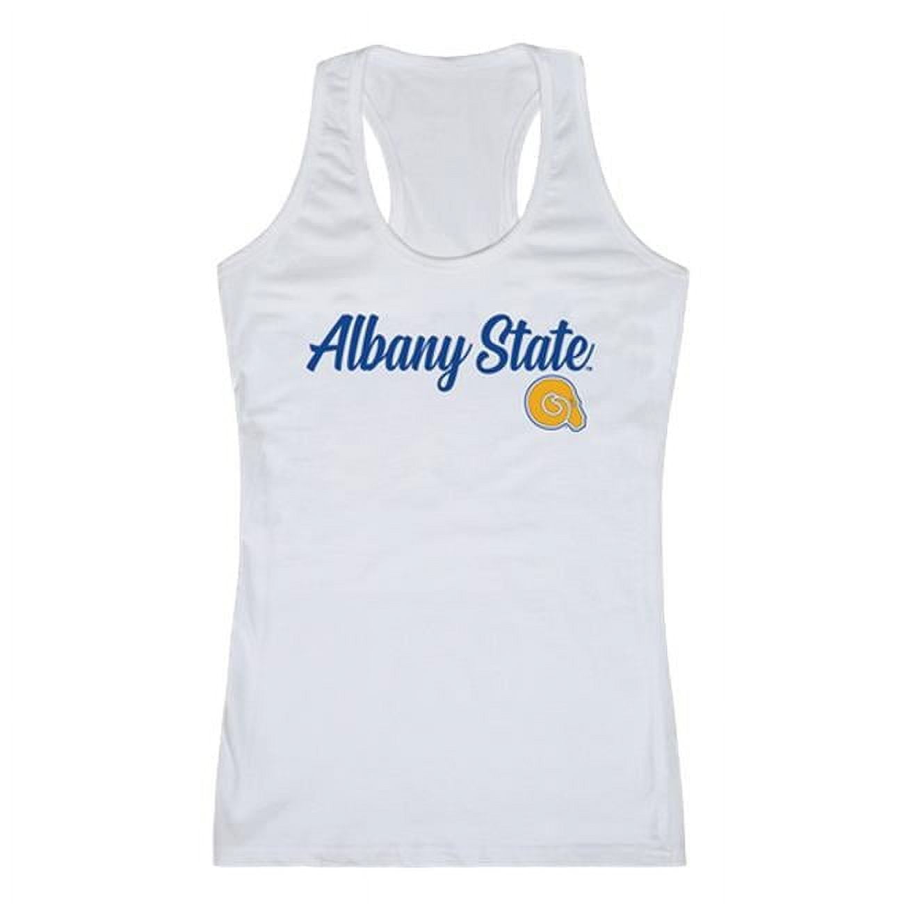 W Republic 557-260-WHT-04 Women Albany State University Script Tanks ...