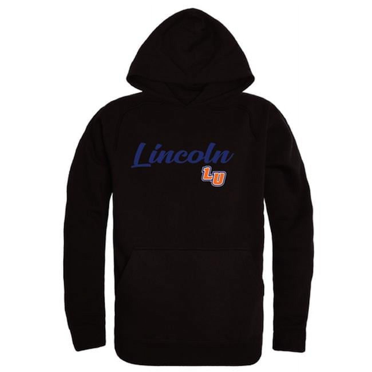 W Republic 558-532-BLK-02 Lincoln University Lions Script Hoodie, Black ...