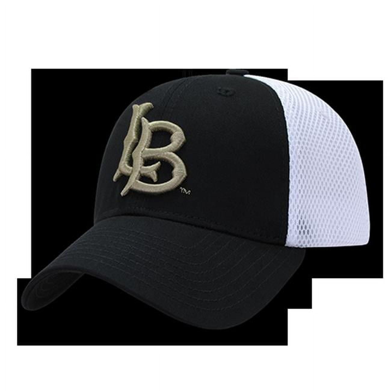 W Republic Apparel 1021-109-BLKWHT CSLB Structured Mesh Flex Cap, Black ...
