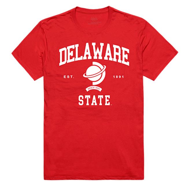 W Republic Apparel 526-120-RED-03 Delaware State University Seal Tee ...