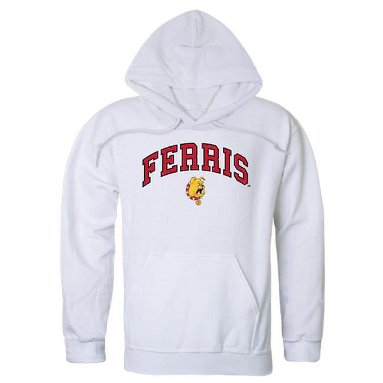 W Republic Ferris State University Men Campus Hoodie, White - Medium ...
