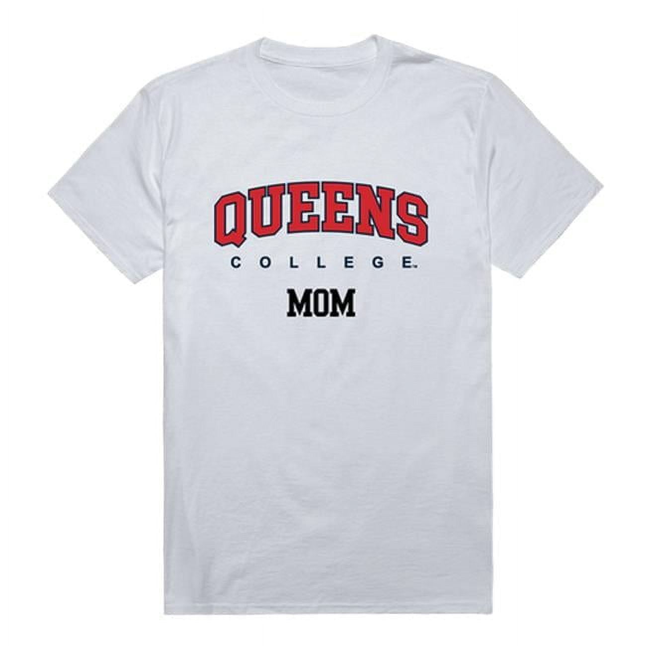 W Republic Products 549-364-WHT-04 Queens College Mom T-Shirt, White ...