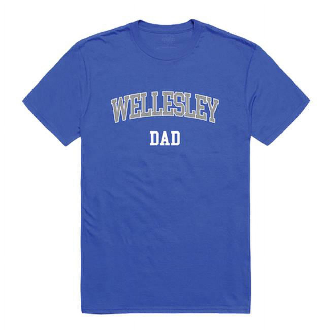 W Republic Wellesley College Blue College Dad T-Shirt, Royal - Extra ...
