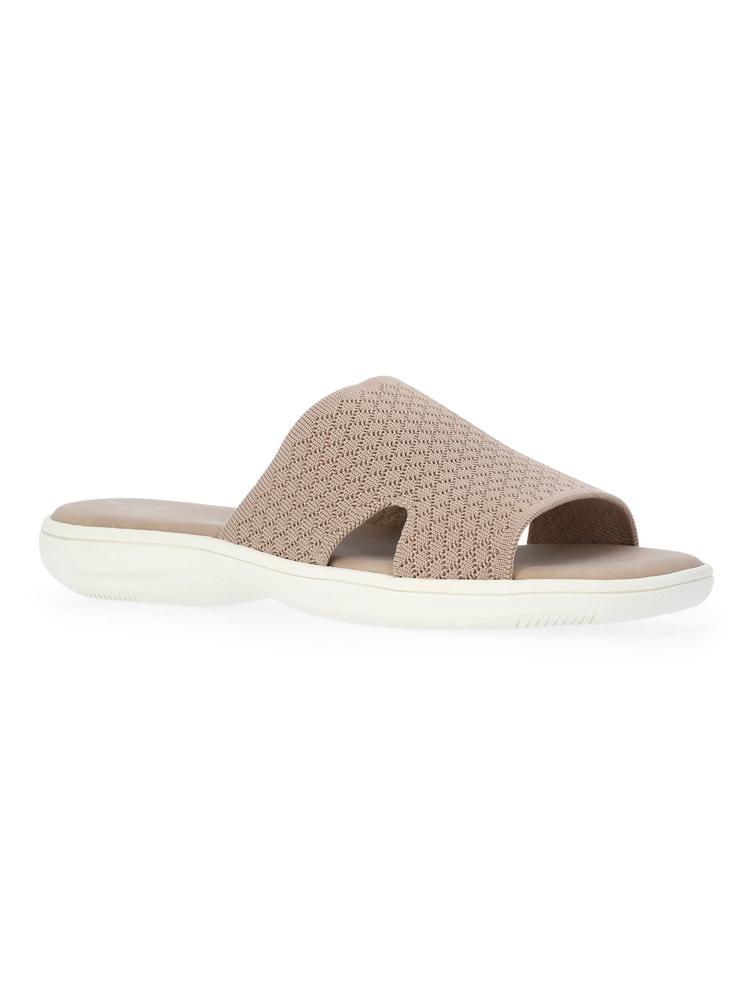 Time and Tru Women's Comfort Knit Slide Sandals - Walmart.com