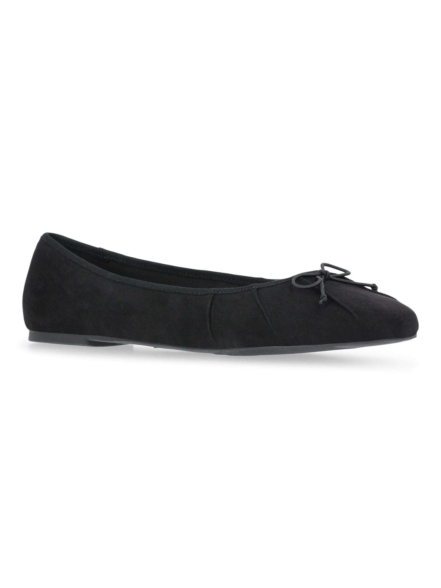 Time and Tru Women's Pleated Ballet Flats - Walmart.com
