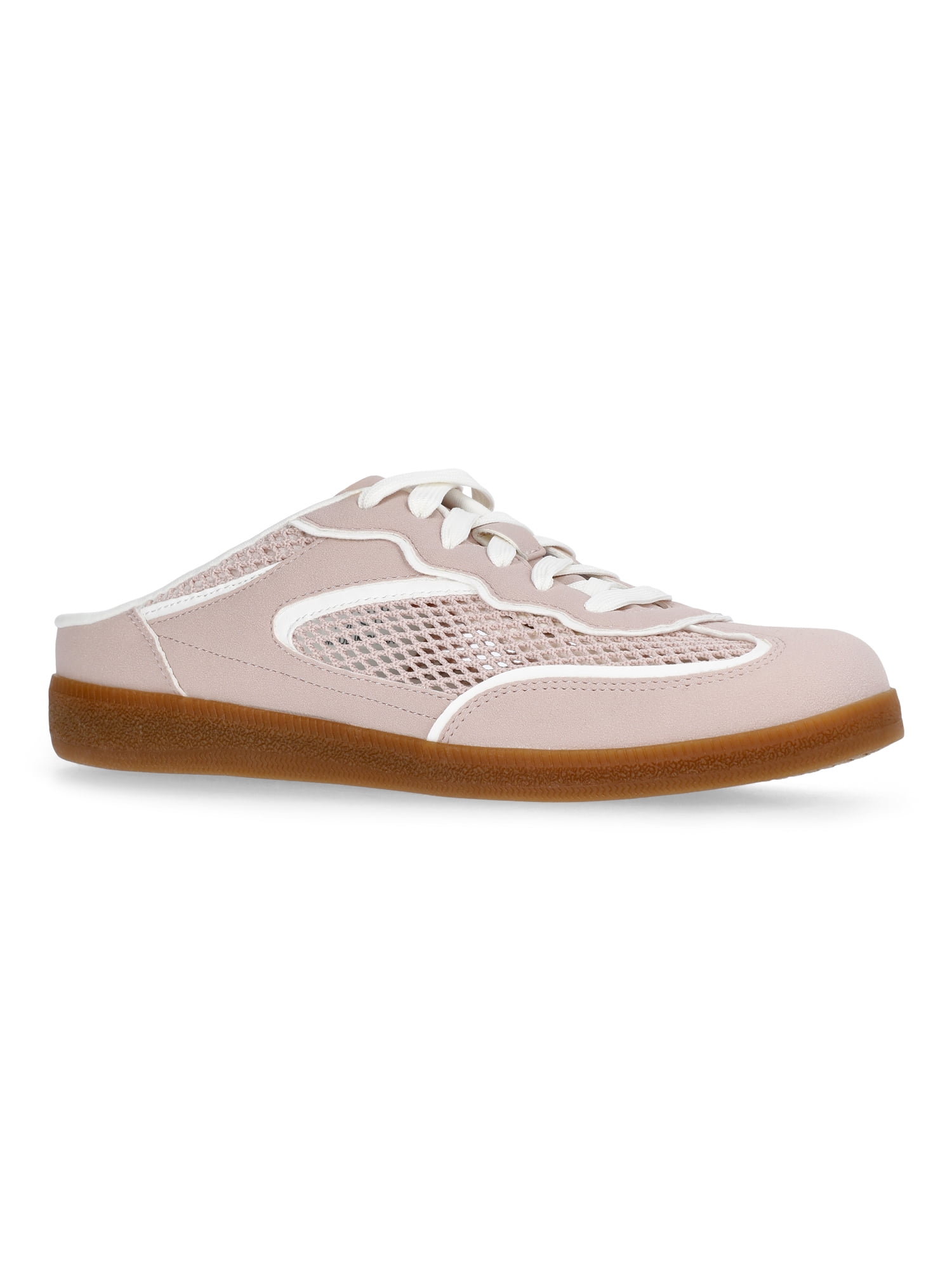 Time and Tru Women's Lace Up Mesh Mule Sneakers - Walmart Business Supplies