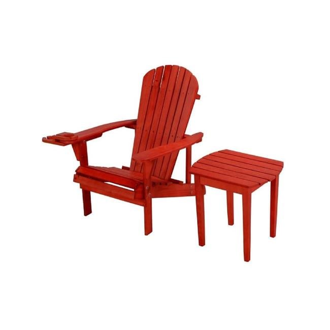 W Unlimited SW2101RD-CHET Earth Collection Adirondack Chair with Phone ...