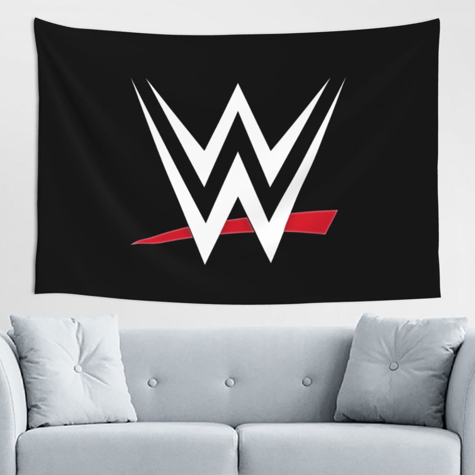 W-W-E Tapestry, Wall Hanging Tapestry, Wall Art Tapestries Poster, Home ...