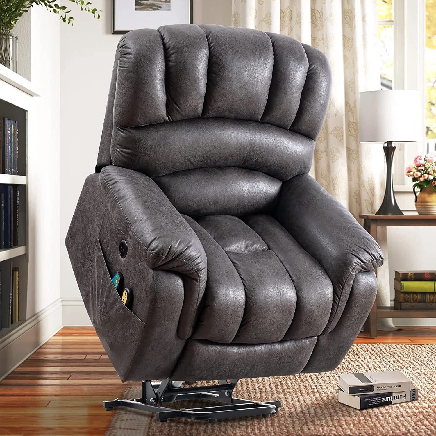 W WARMHOL Large Power Electric Lift Chairs Recliners for Elderly Big ...
