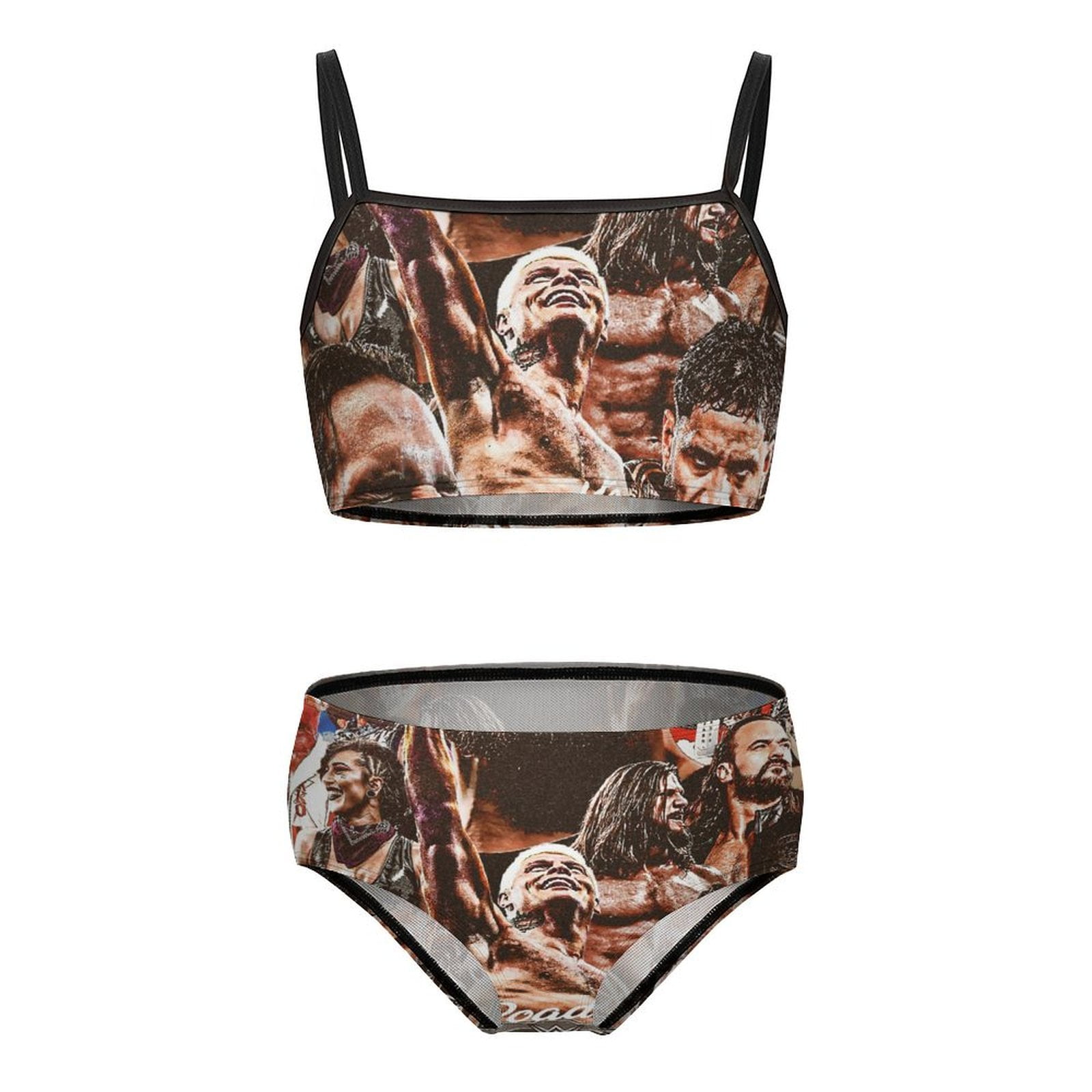 W-WE World Wre-stling Entertainment Girls Bikini Swimsuits Two-piece Beach Bathing Suit Swimwear ...
