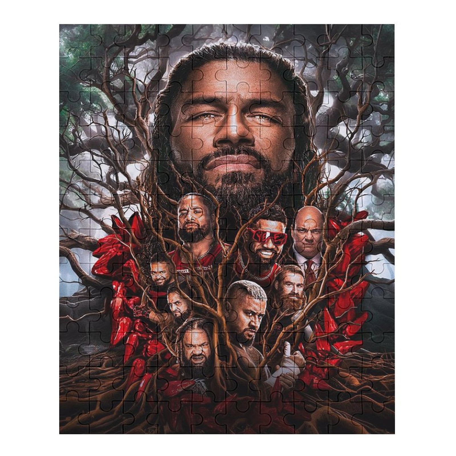 W-WE World Wre-stling Entertainment Picture Puzzle 70 PCS Wooden Puzzle ...