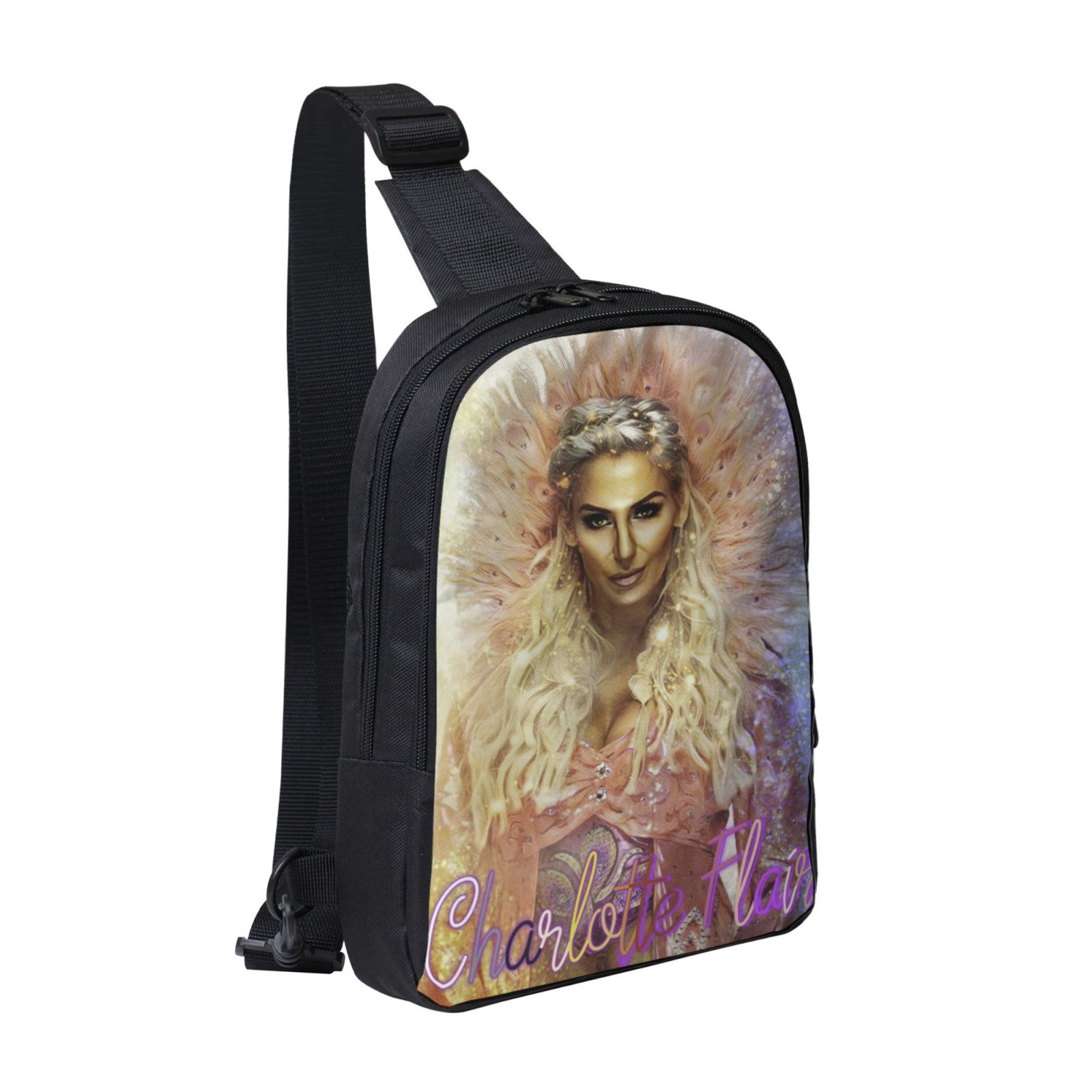 W-We Charlotte Flair Crossbody Sling Bag With Dual Zipper Compartments ...