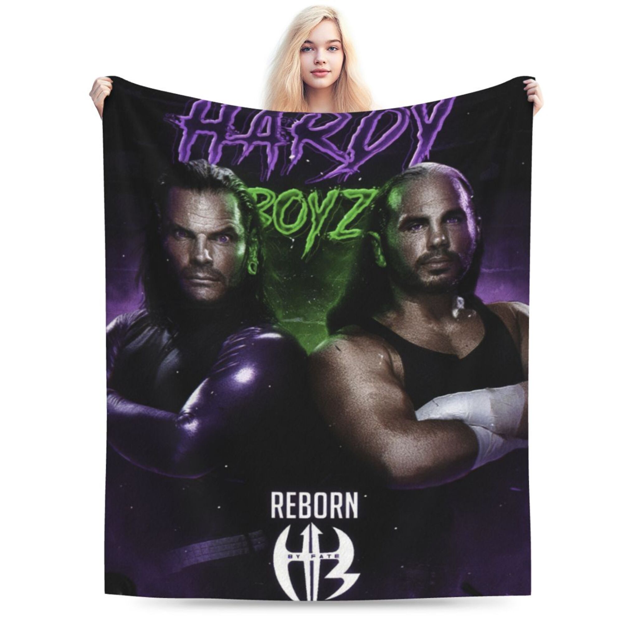 W-We Jeff Hardy Blanket, Flannel Blanket For Children, Soft Warm ...