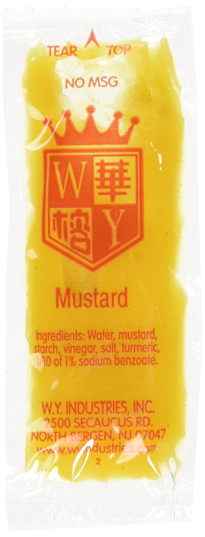 W.Y Oriental Hot Spicy 50 Packages Chinese Mustard Packets - Walmart.com