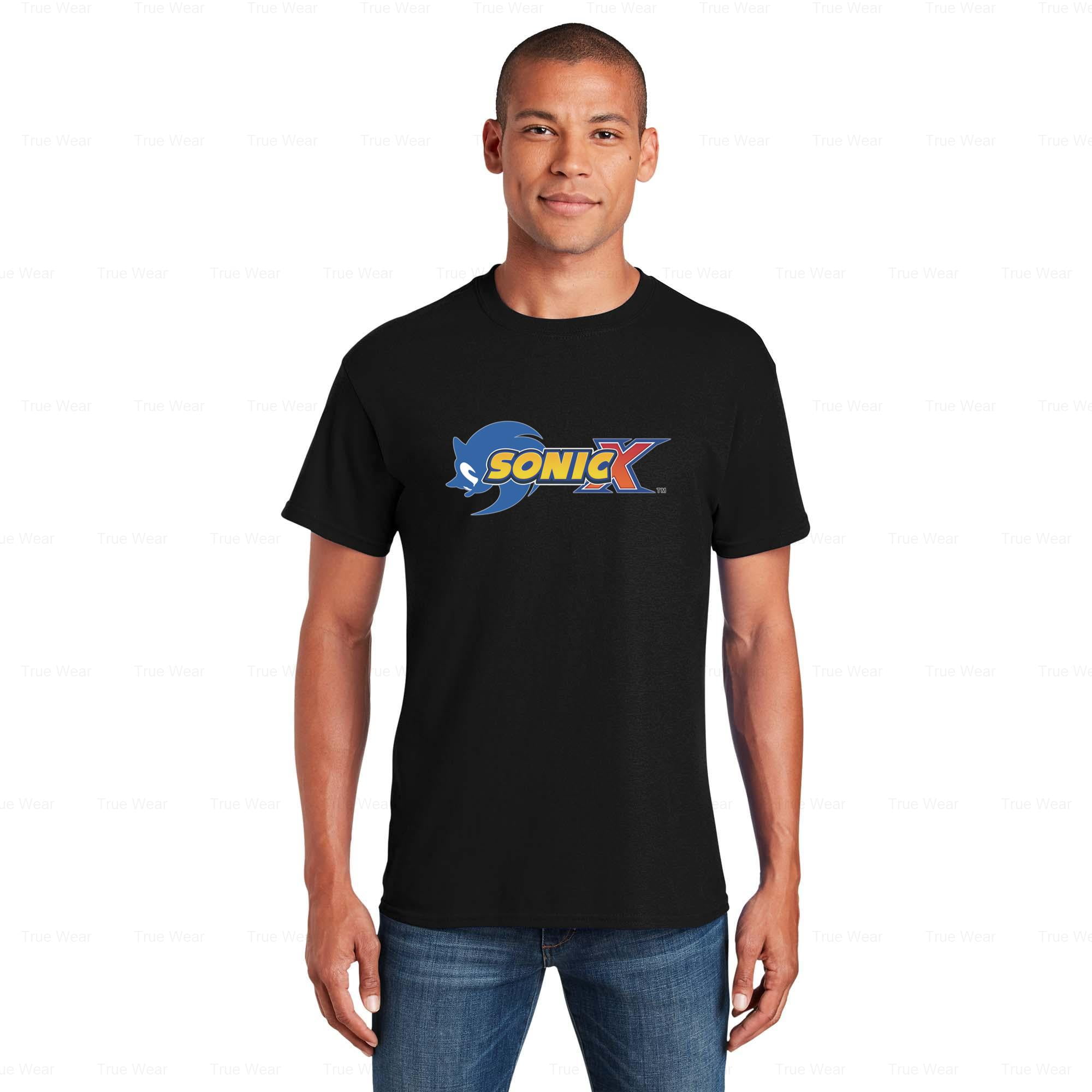WéarCLOTHING Sonic x Logo Black Tee Vintage, Gaming, Y2k, Xbox 360, Aesthetic, Sega , for Unisex ...