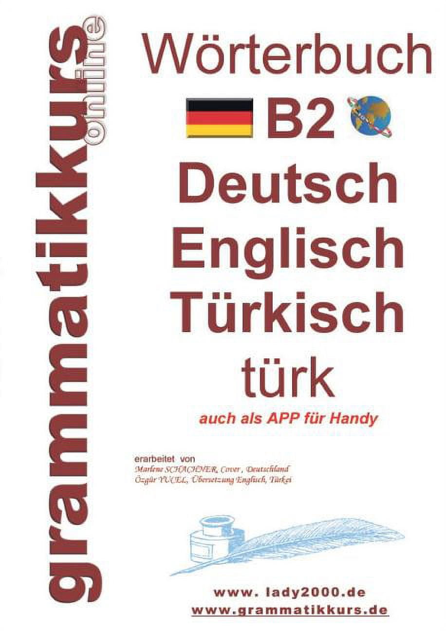 Wörterbuch B2 Deutsch - Englisch - Türkisch: Der Wortschatz B2 ist vor ...