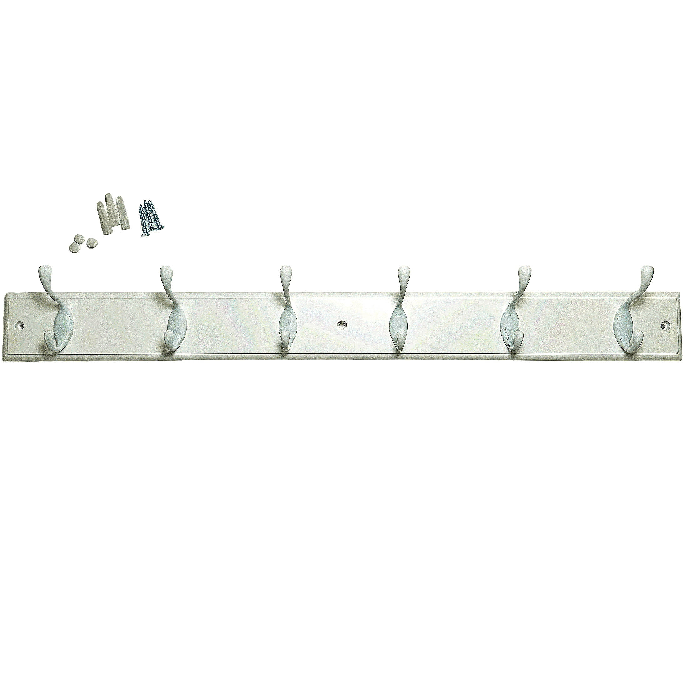 Würth 27" White Hook Board with 6 White Hooks - Walmart.com