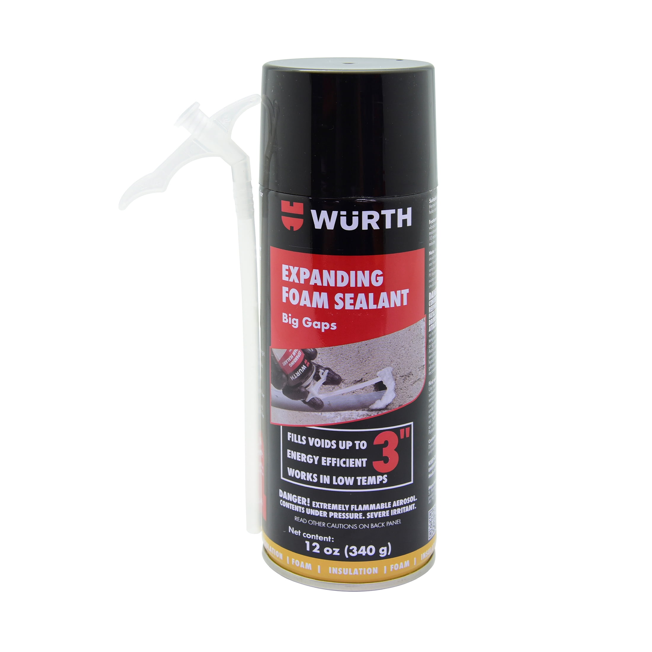 Würth Big Gaps Expanding Foam Sealant, up to 3 inches, 12oz Can ...