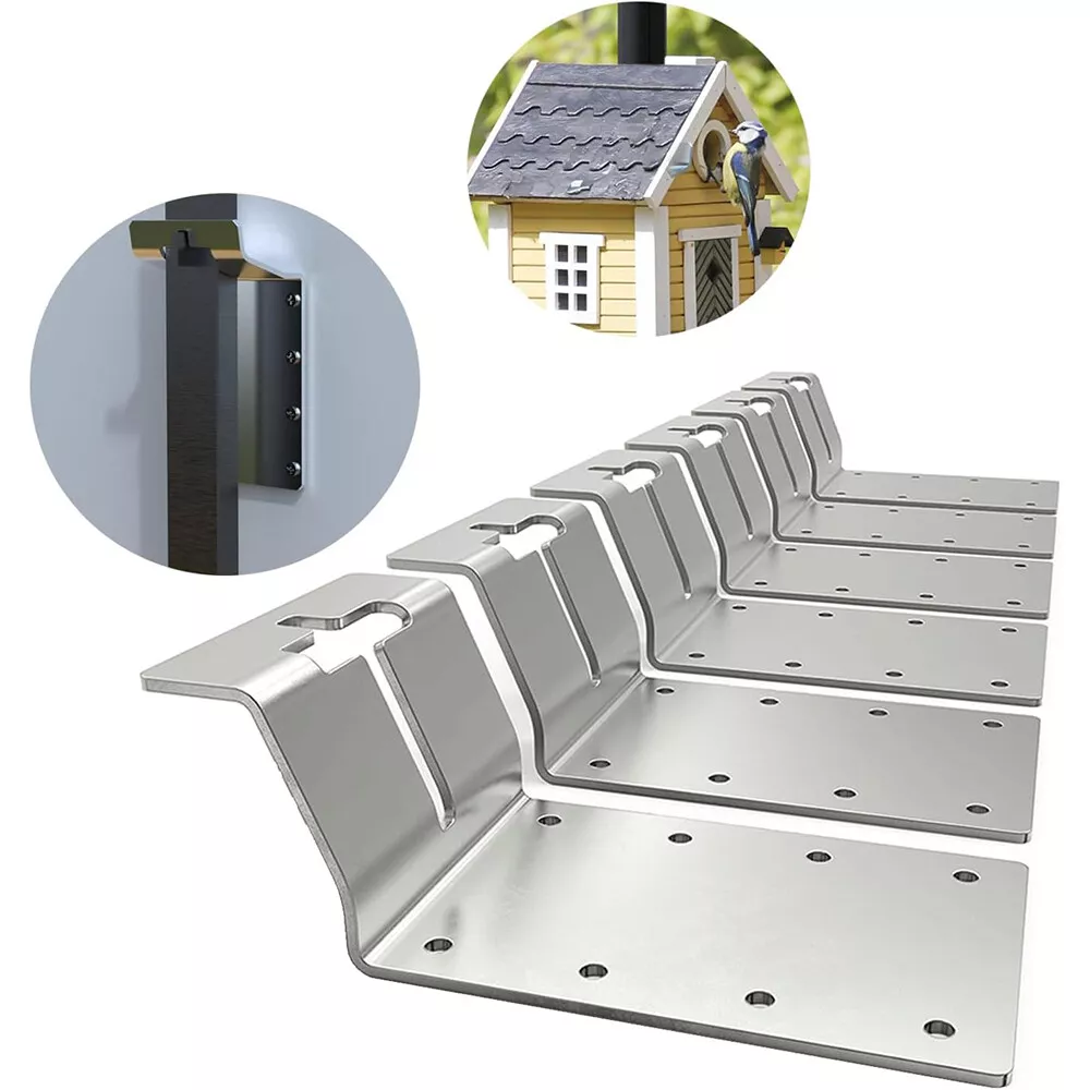 W-superstore 6x 3''T-Post Mounting Bracket Vertical Mounting Bracket ...