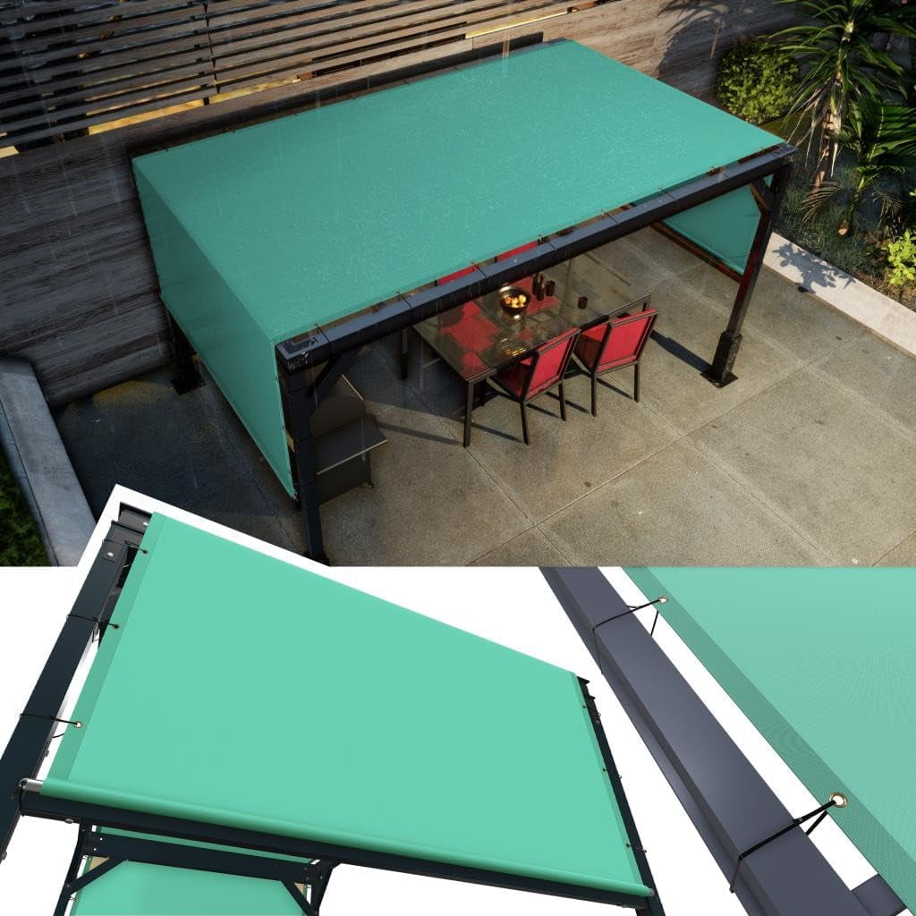 W x 1 L Turquoise Waterproof Pergola UPF50 Sun Shade Canopy Replacement ...