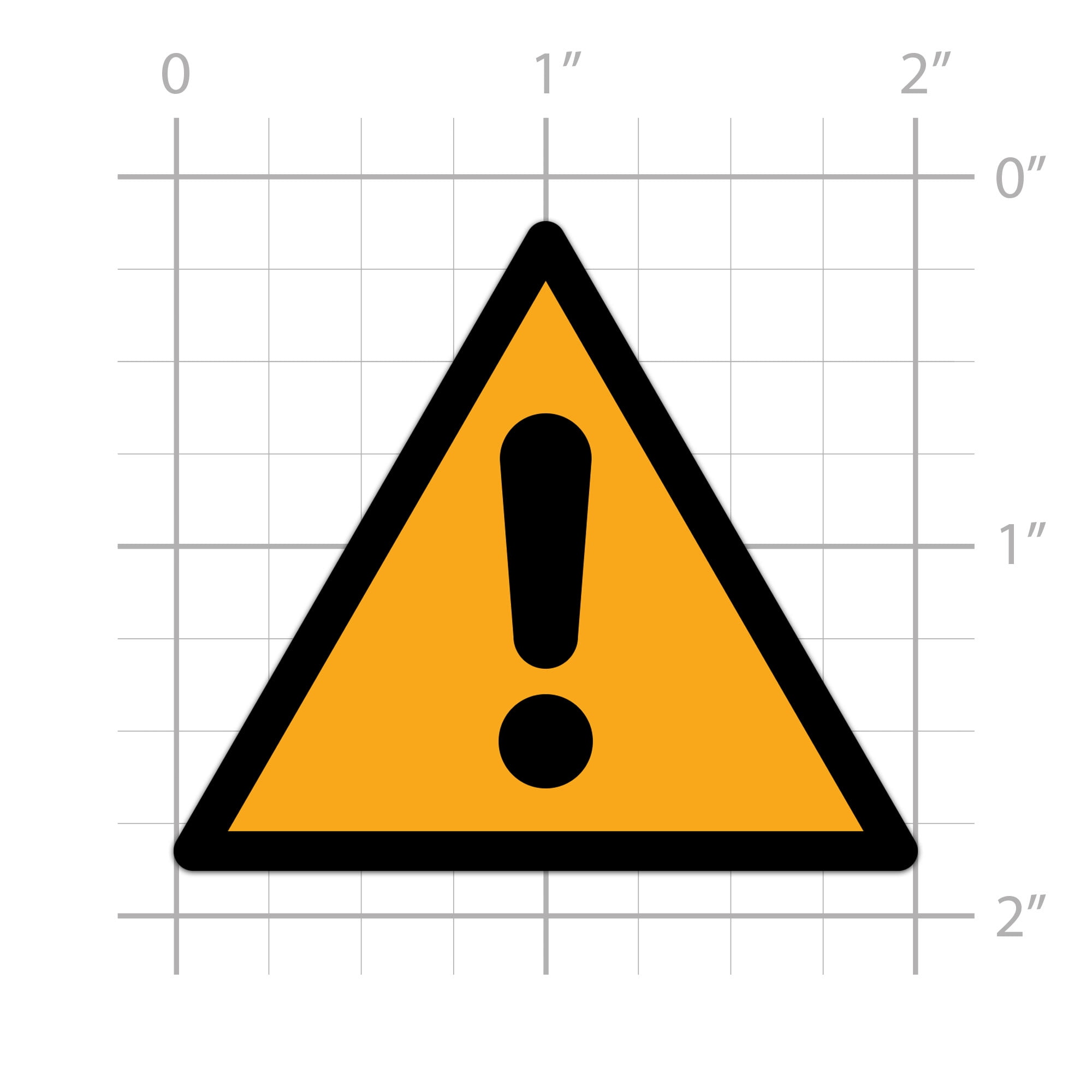 W001 - General Warning Sign Sticker for water bottle phone tumbler hard ...