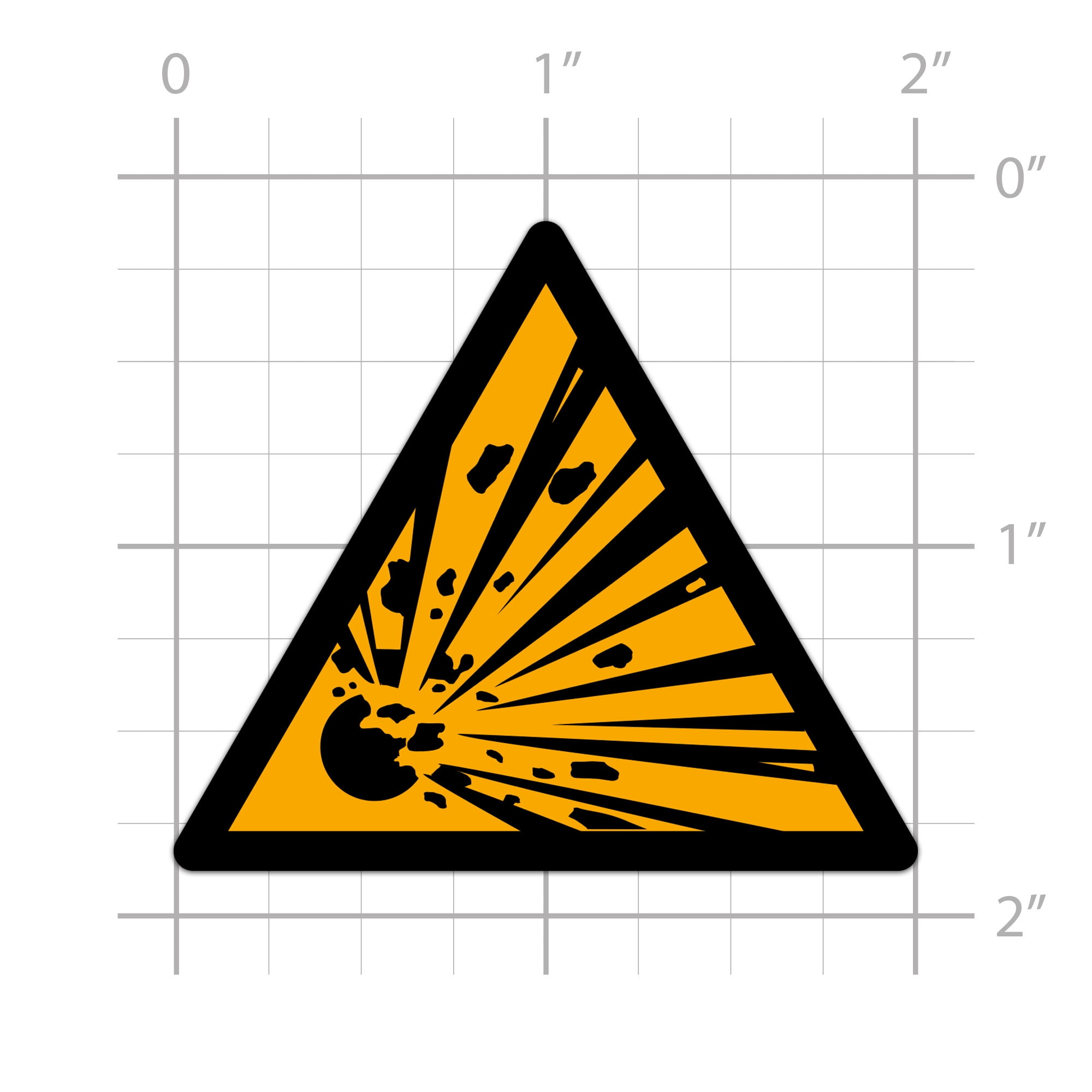 W002 - Explosive Materials Sticker for water bottle phone tumbler hard ...