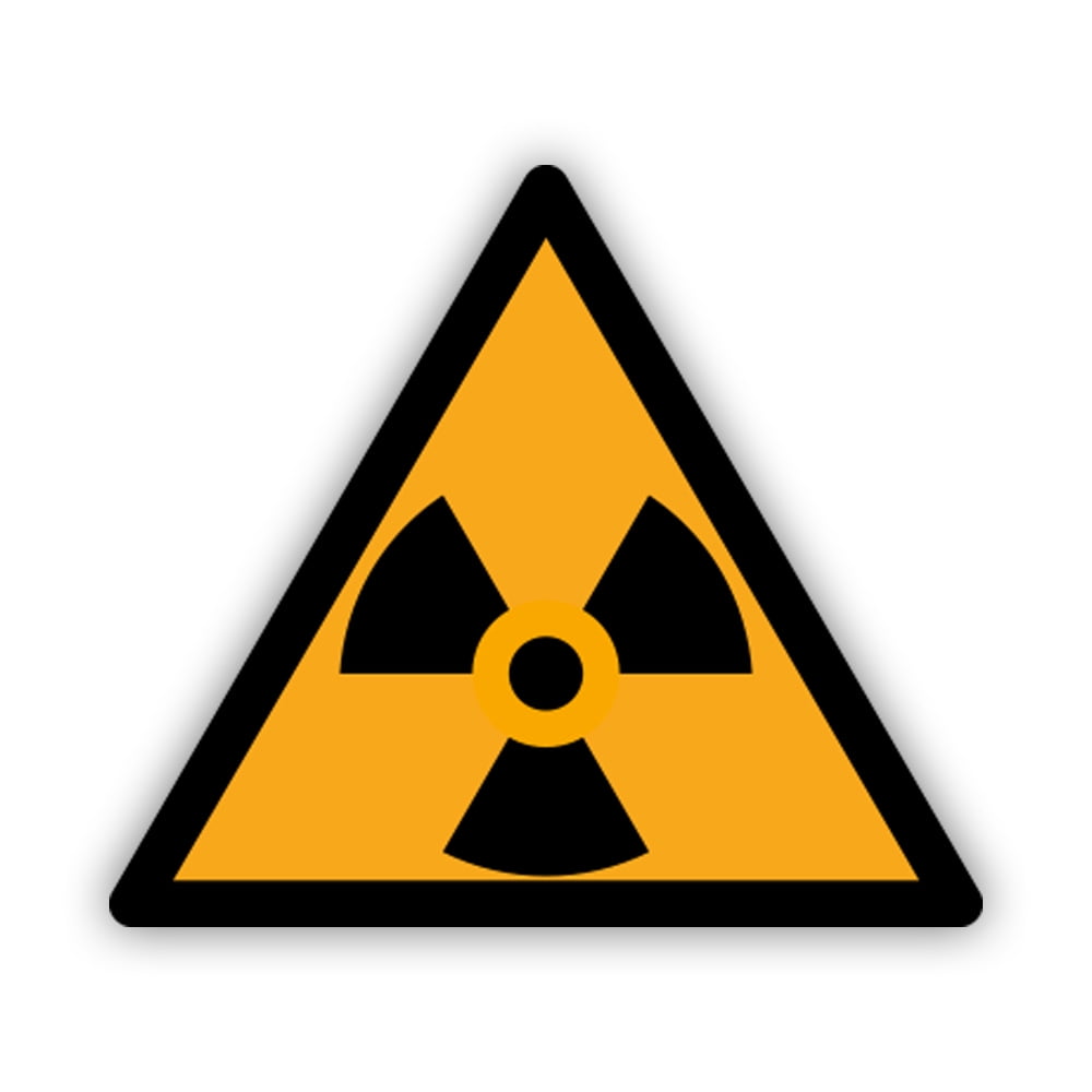 W003 - Radioactive Material Or Ionizing Radiation Sticker Decal - Self ...