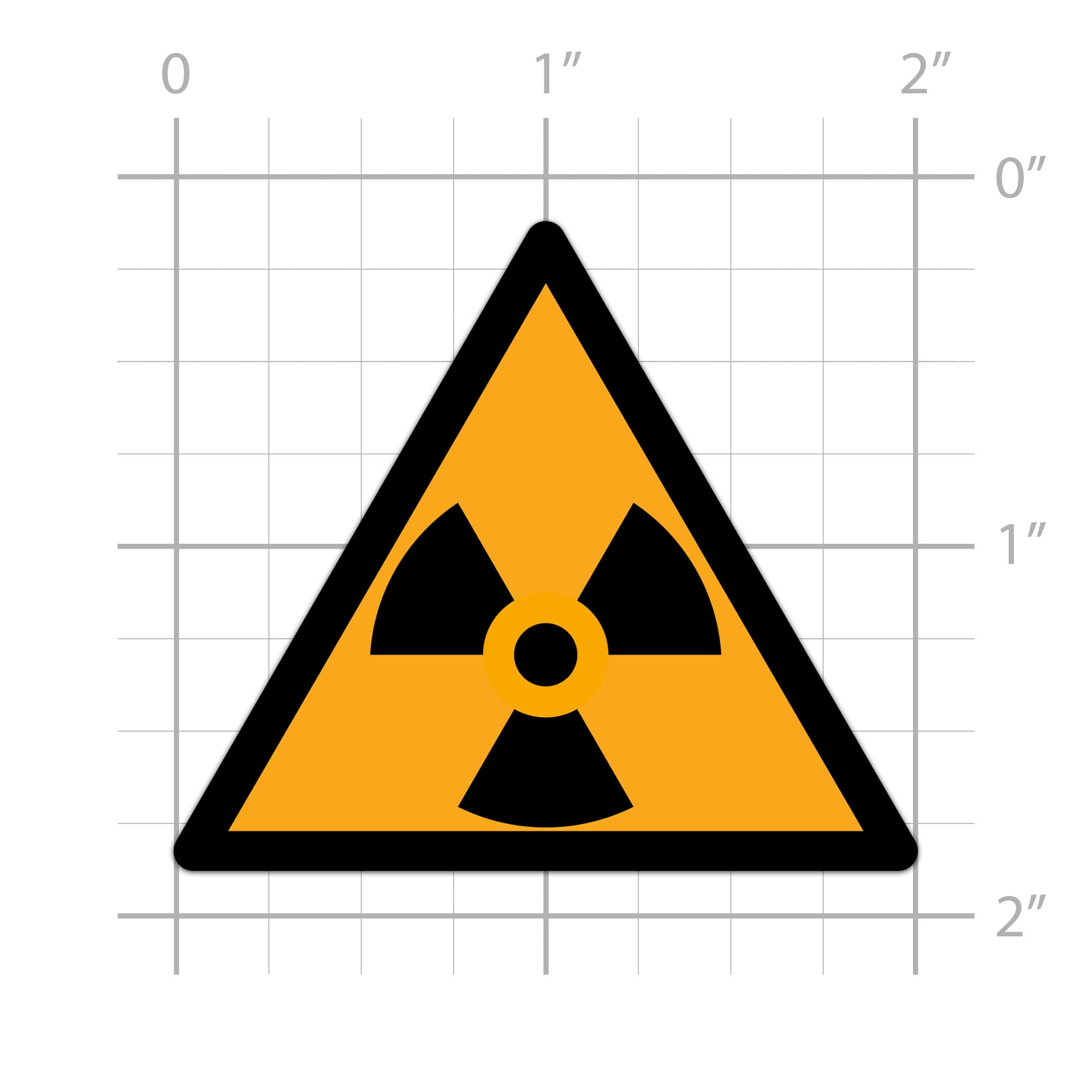 W003 - Radioactive Material Or Ionizing Radiation Sticker for water ...