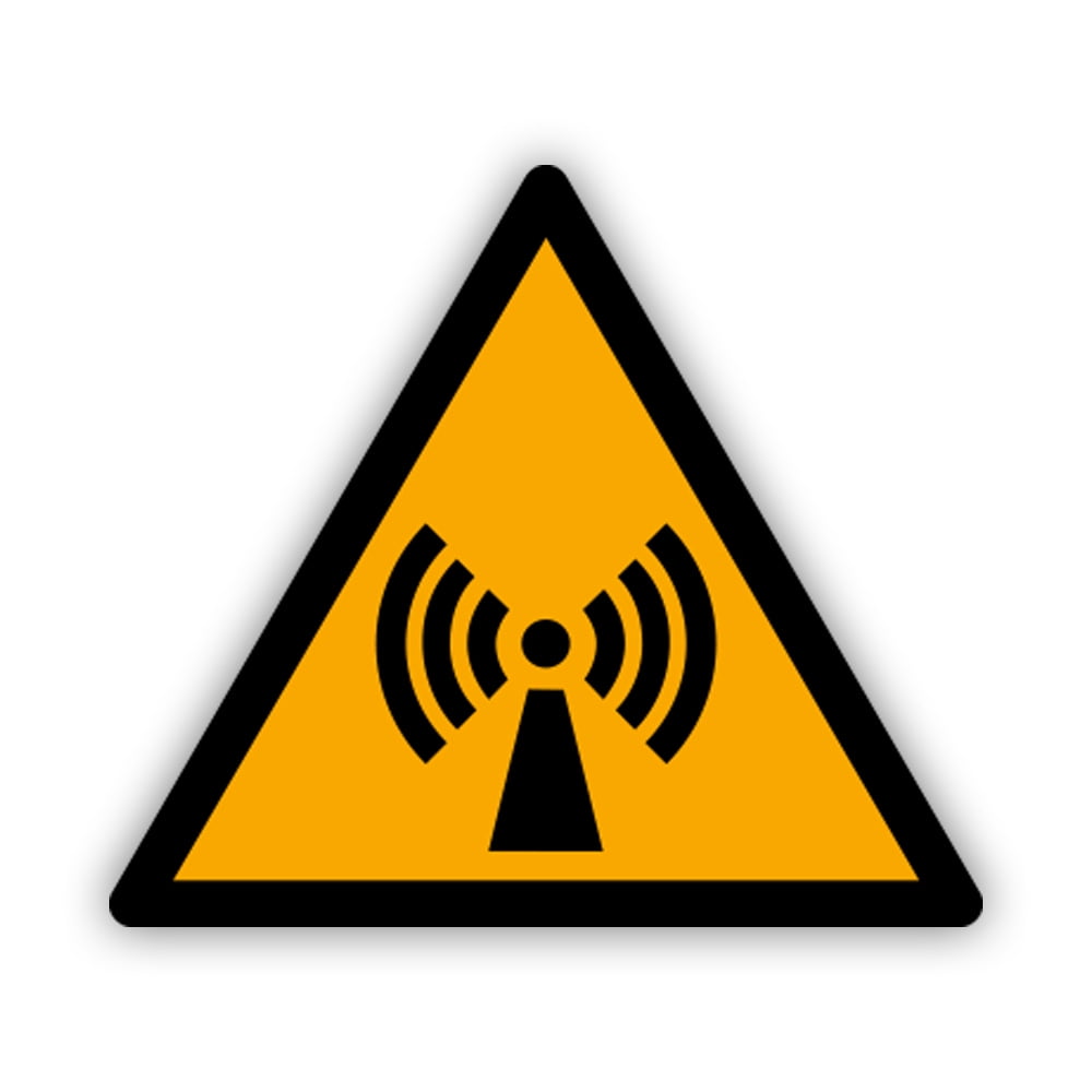 W005 - Non-Ionizing Radiation Sticker Decal - Self Adhesive Vinyl ...