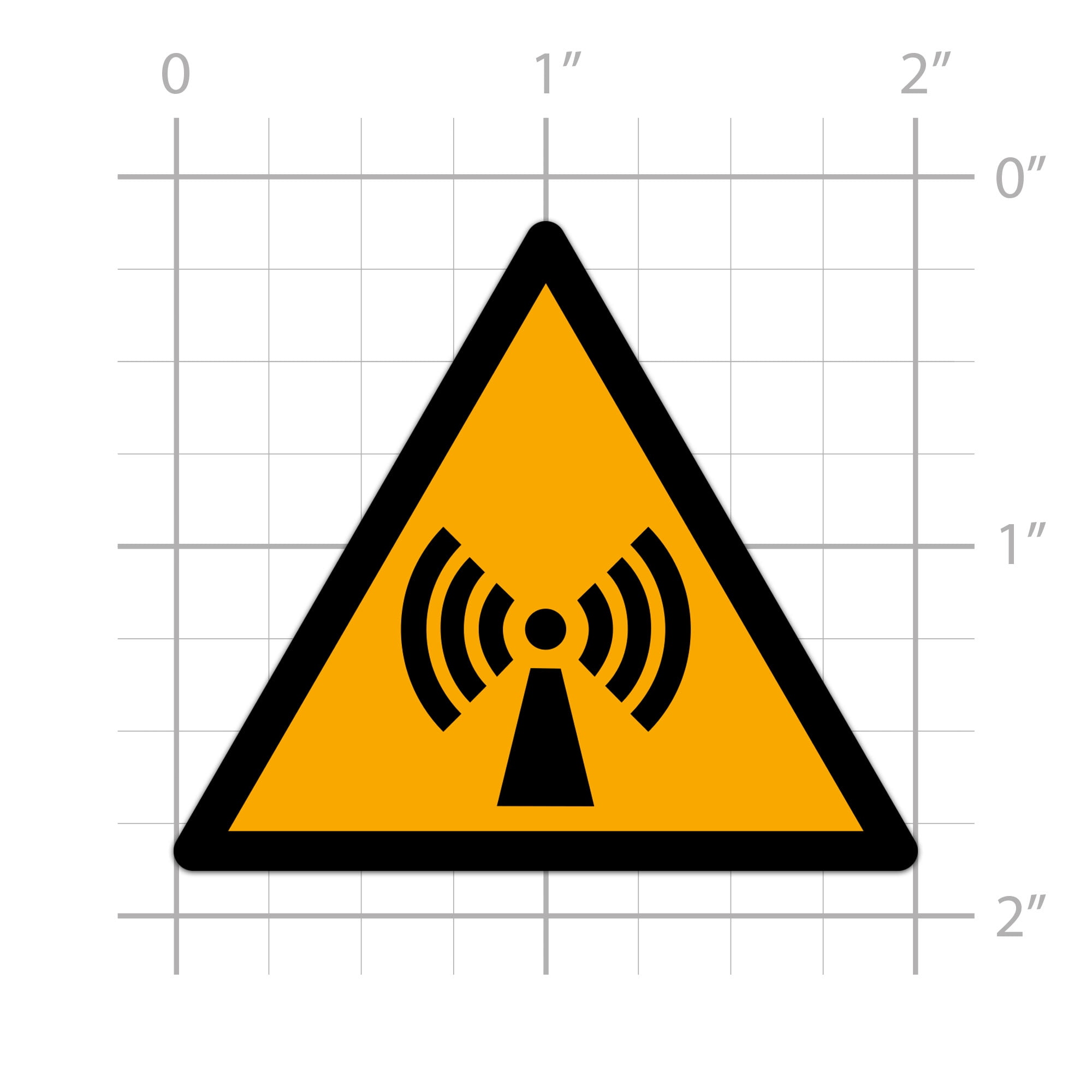 W005 - Non-Ionizing Radiation Sticker for water bottle phone tumbler ...