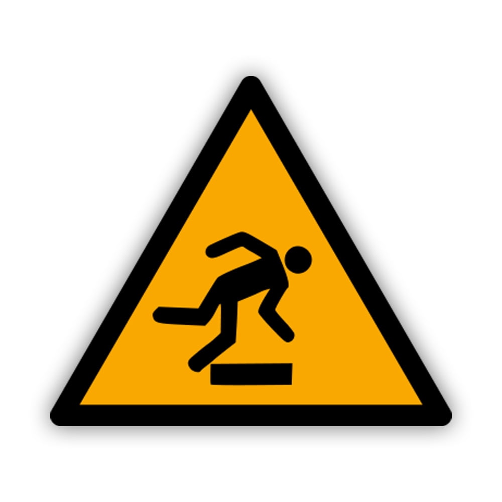 W007 - Floor-Level Obstacle Sticker Decal - Self Adhesive Vinyl ...