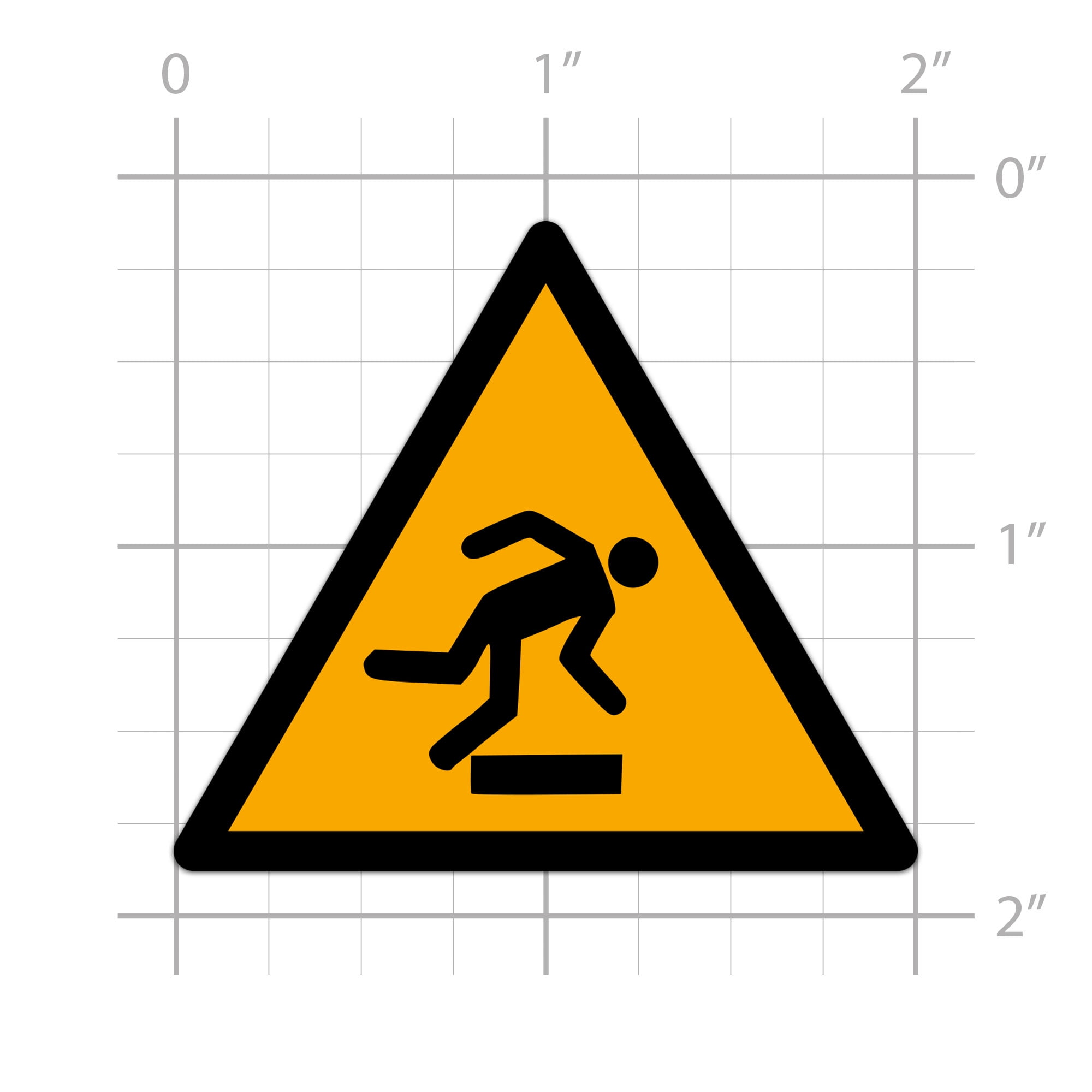 W007 - Floor-Level Obstacle Sticker for water bottle phone tumbler hard ...