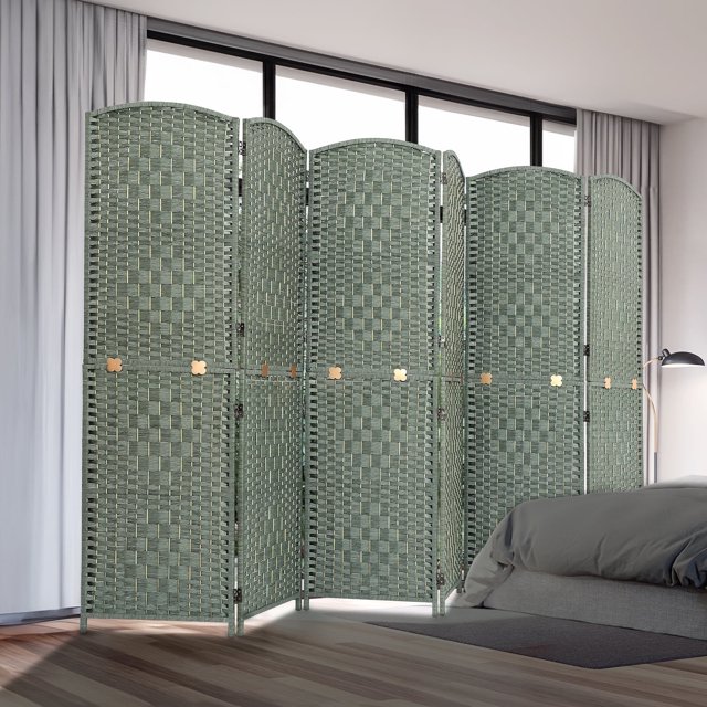 Jostyle 6 Panel Room Divider Folding Privacy Screens 6ft Tall Room ...