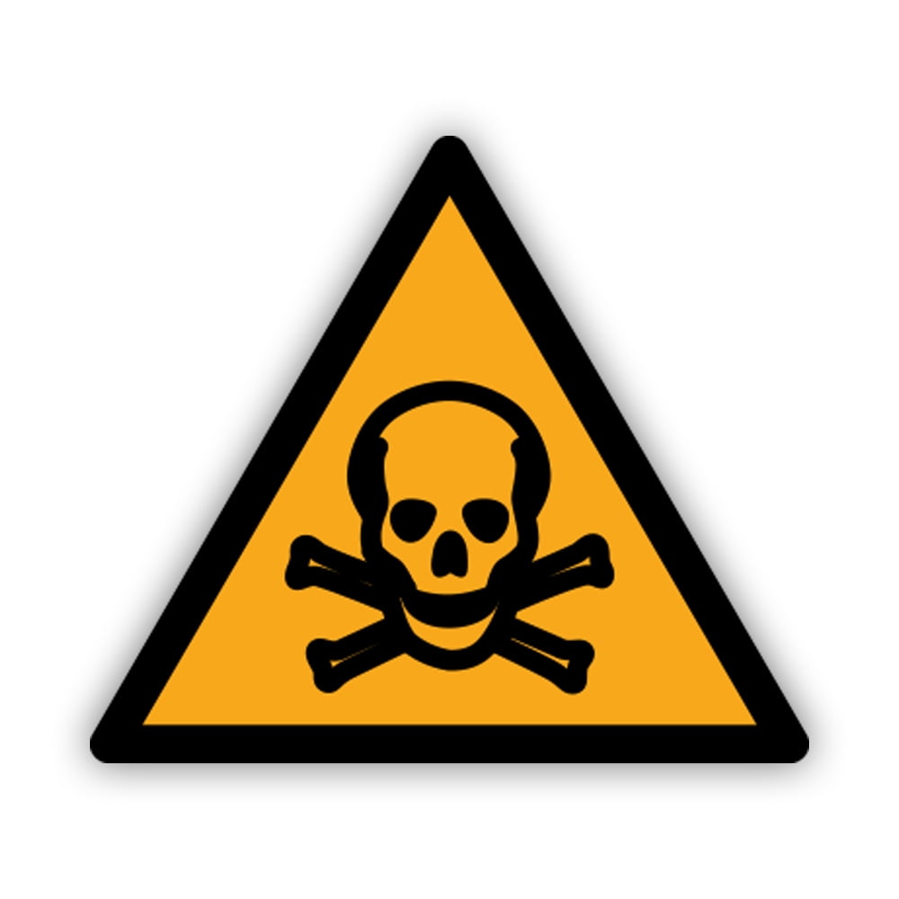 W016 - Toxic Material Sticker Decal - Self Adhesive Vinyl ...