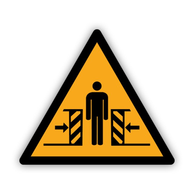 W019 - Crushing By Moving Parts Sticker Decal - Self Adhesive Vinyl ...