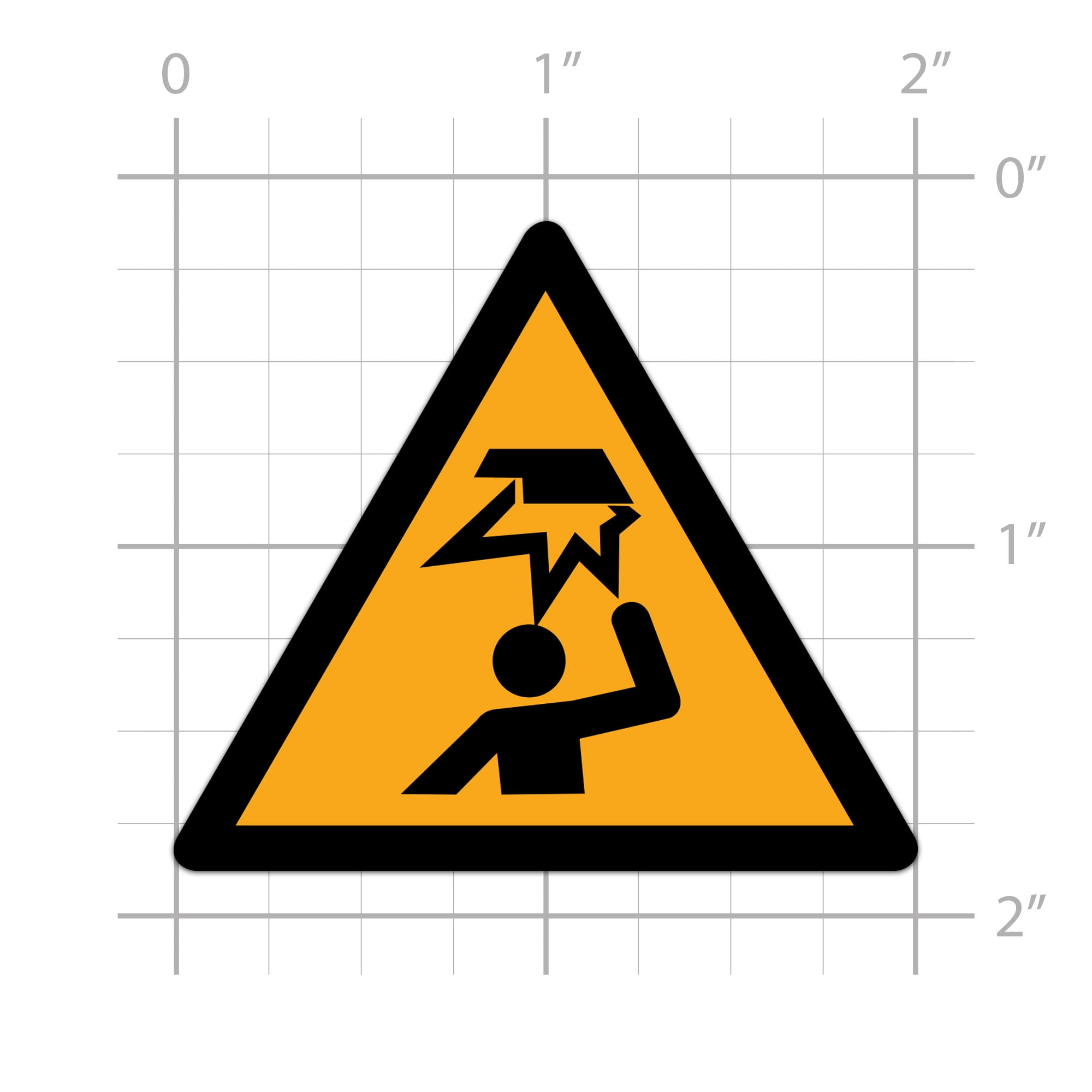 W020 - Overhead Obstacle Sticker for water bottle phone tumbler hard ...