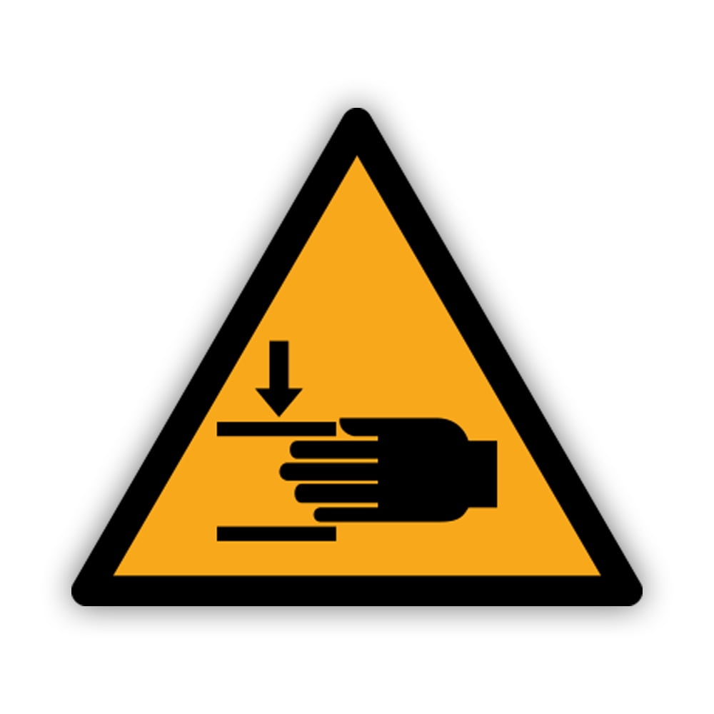 W024 - Crushing Of Hands Sticker Decal - Self Adhesive Vinyl ...