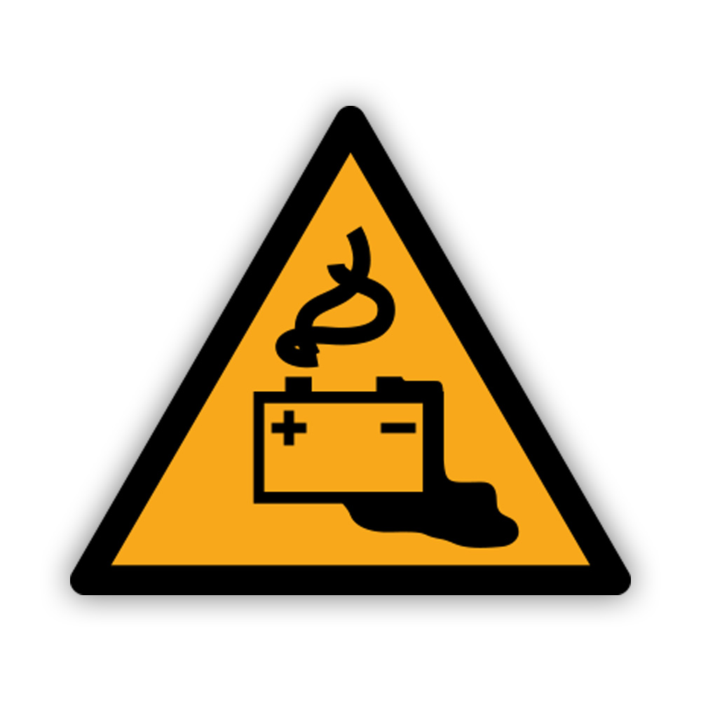 W026 - Battery Charging Sticker Decal - Self Adhesive Vinyl ...