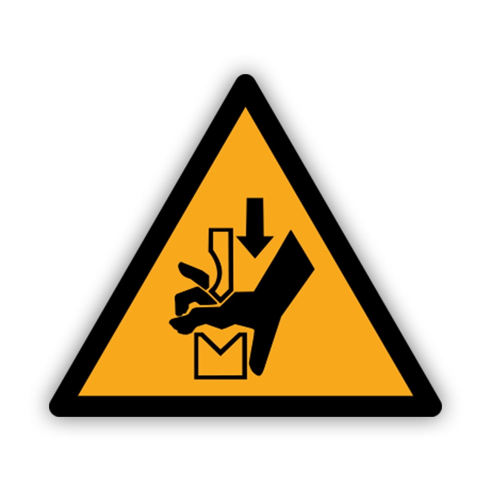 W030 - Hand Injury In Press Sticker Decal - Self Adhesive Vinyl ...