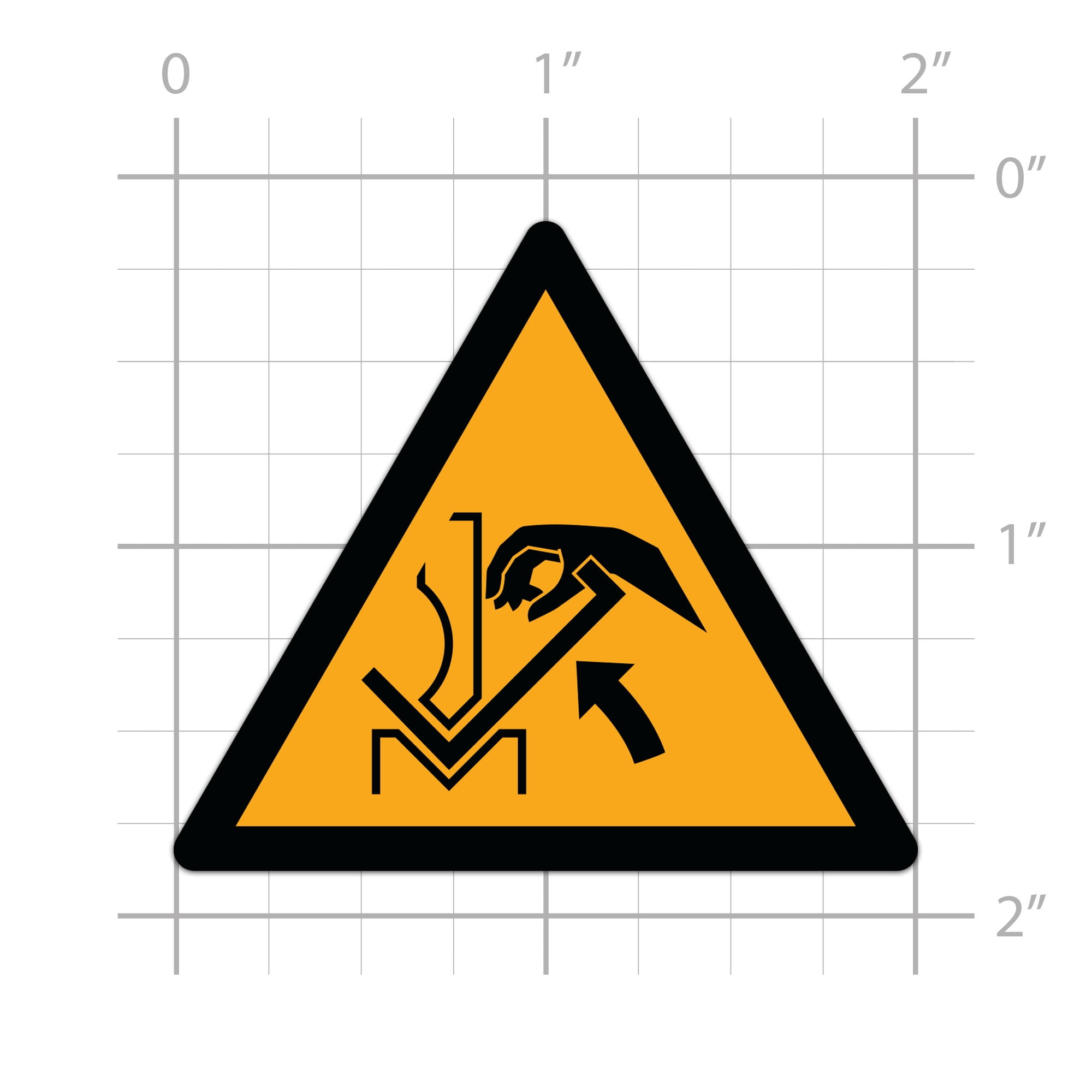 W031 - Hand Injury From Rapid Movement Of Workpiece In Press Brake Machine Sticker for water ...