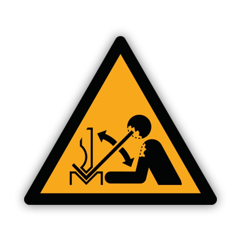 W032 - Rapid Movement Of Workpiece In Press Brake Machine Sticker Decal ...