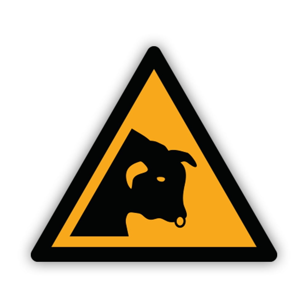 W034 - Bull Sticker Decal - Self Adhesive Vinyl - Weatherproof - Made ...