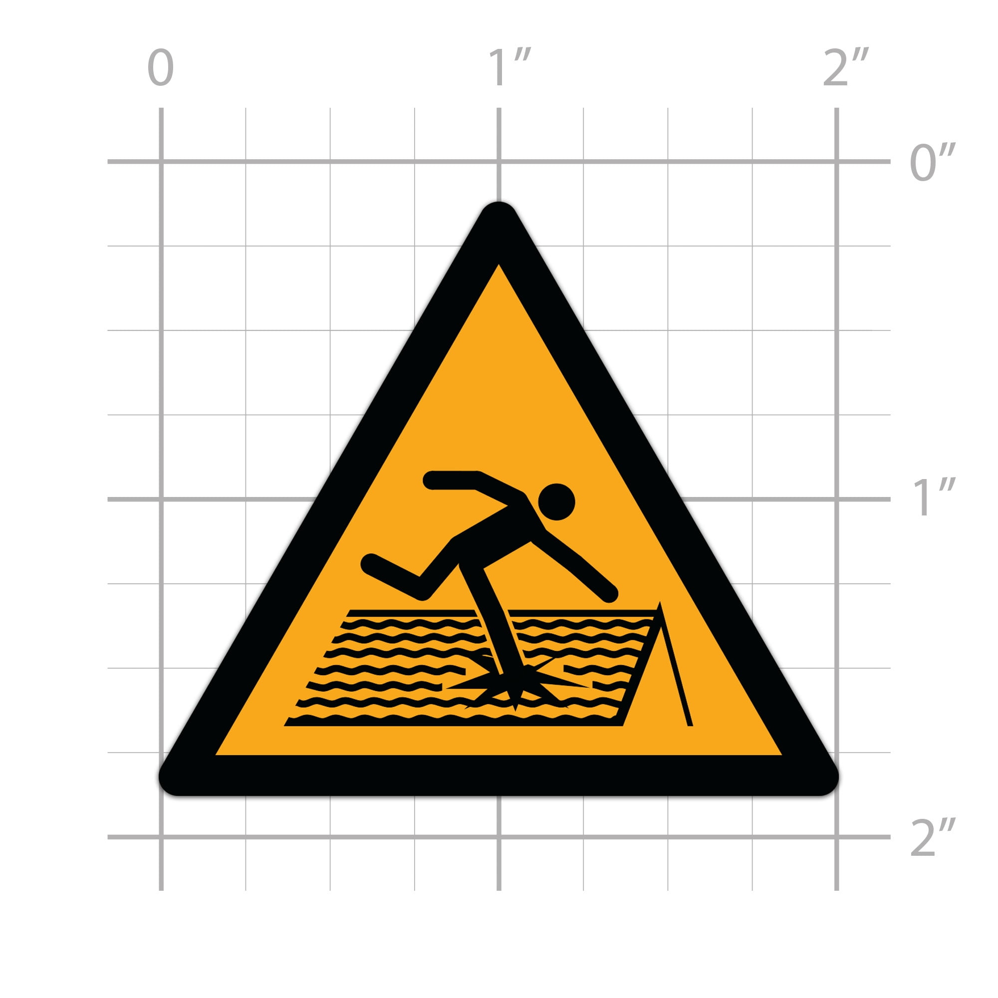 W036 - Fragile Roof Sticker for water bottle phone tumbler hard hatiso ...