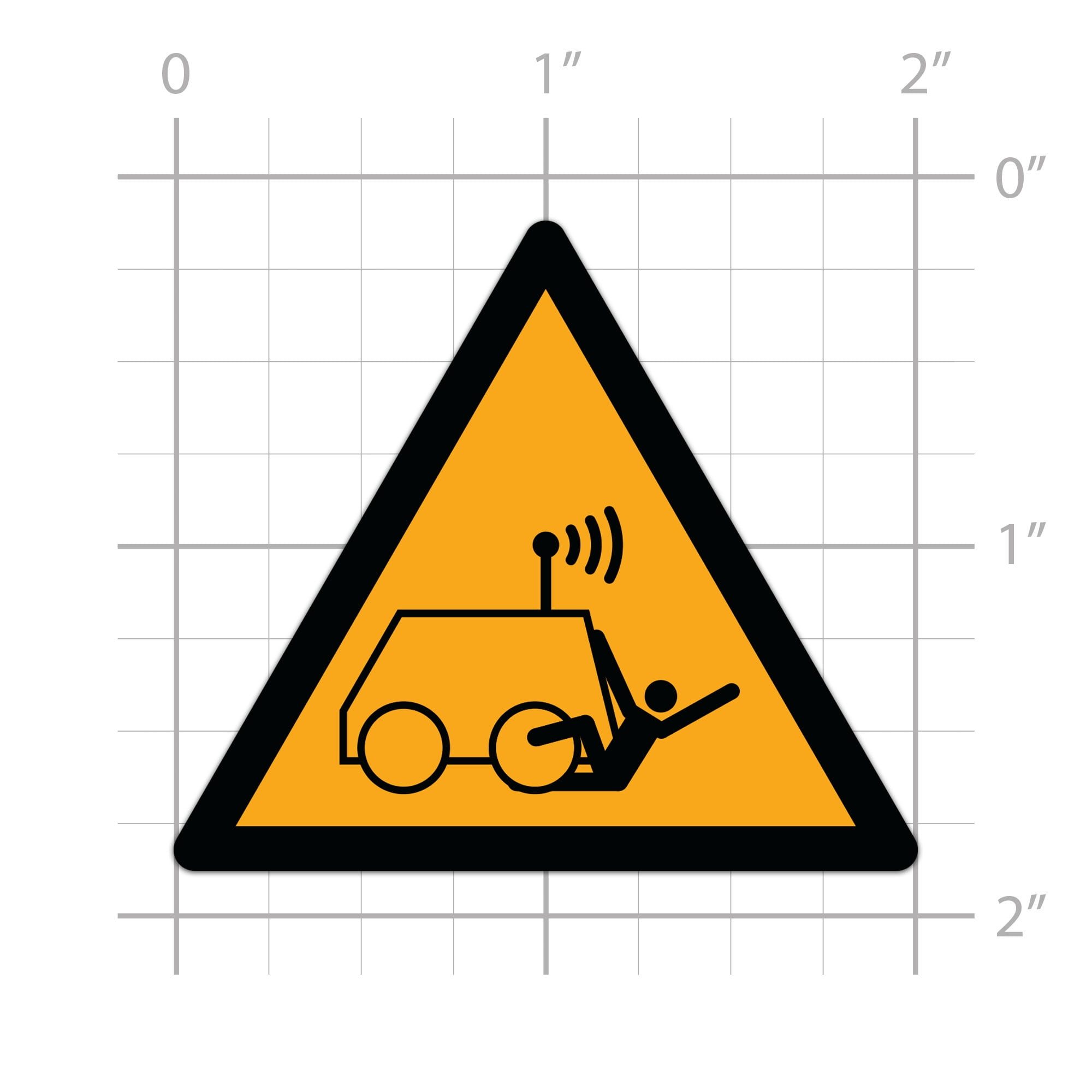 W037 - Injury From Automated Or Remote-Controlled Vehicles Sticker for ...