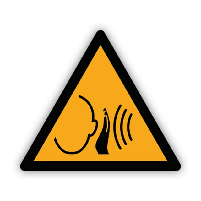 W038 - Sudden Loud Noises Sticker Decal - Self Adhesive Vinyl ...